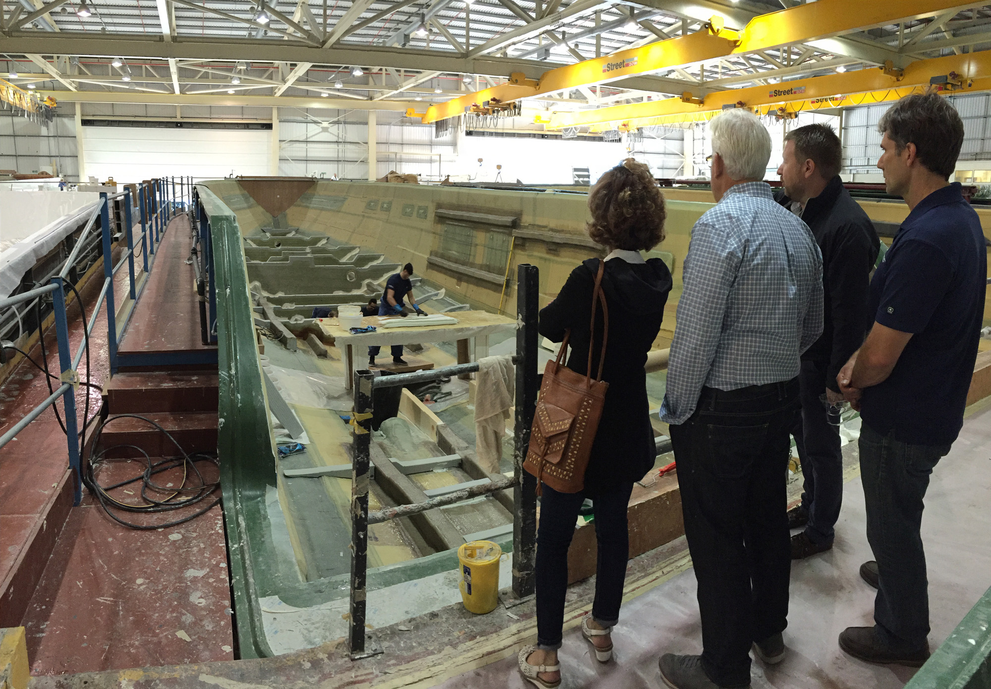 Princess factory tour with new 52 Flybridge owners - Freedom Marine Inc